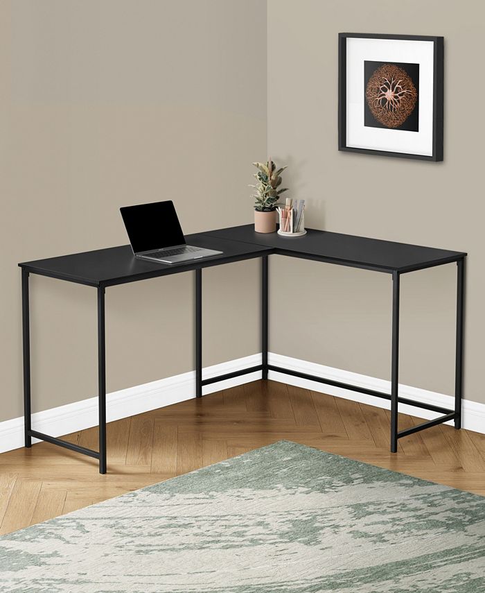 Monarch Specialties L-Shaped Desk with Ample Work Space - Macy's