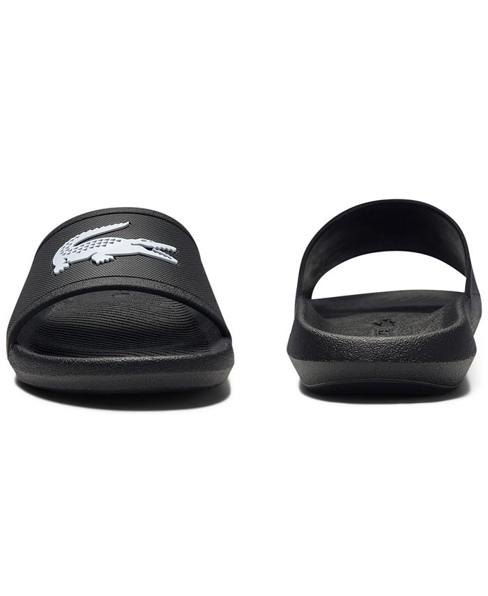 Lacoste Women's Croco Water-Repellent Synthetic Slide Sandals from ...