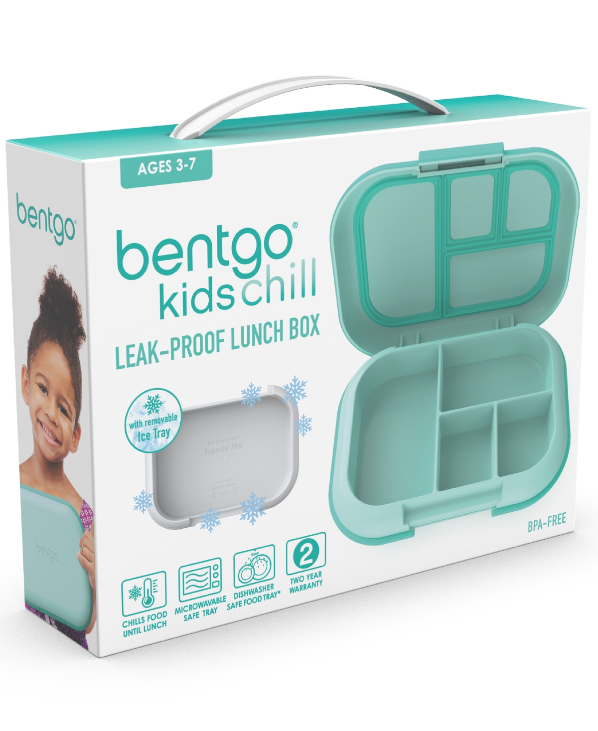 Click here for Bentgo Kids Chill Lunch Box - Green/Navy - Aqua prices