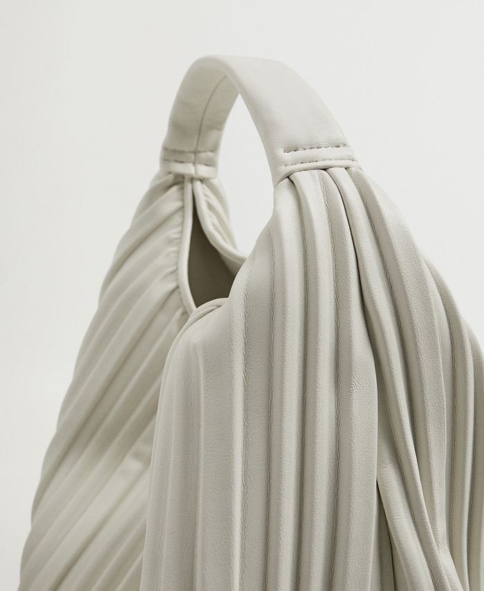 MANGO Pleated Bucket Bag - Macy's