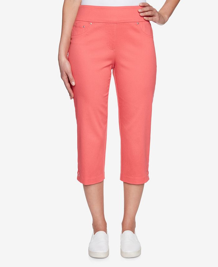 Ruby Rd. Misses Altered Twill Embellished Capri - Macy's