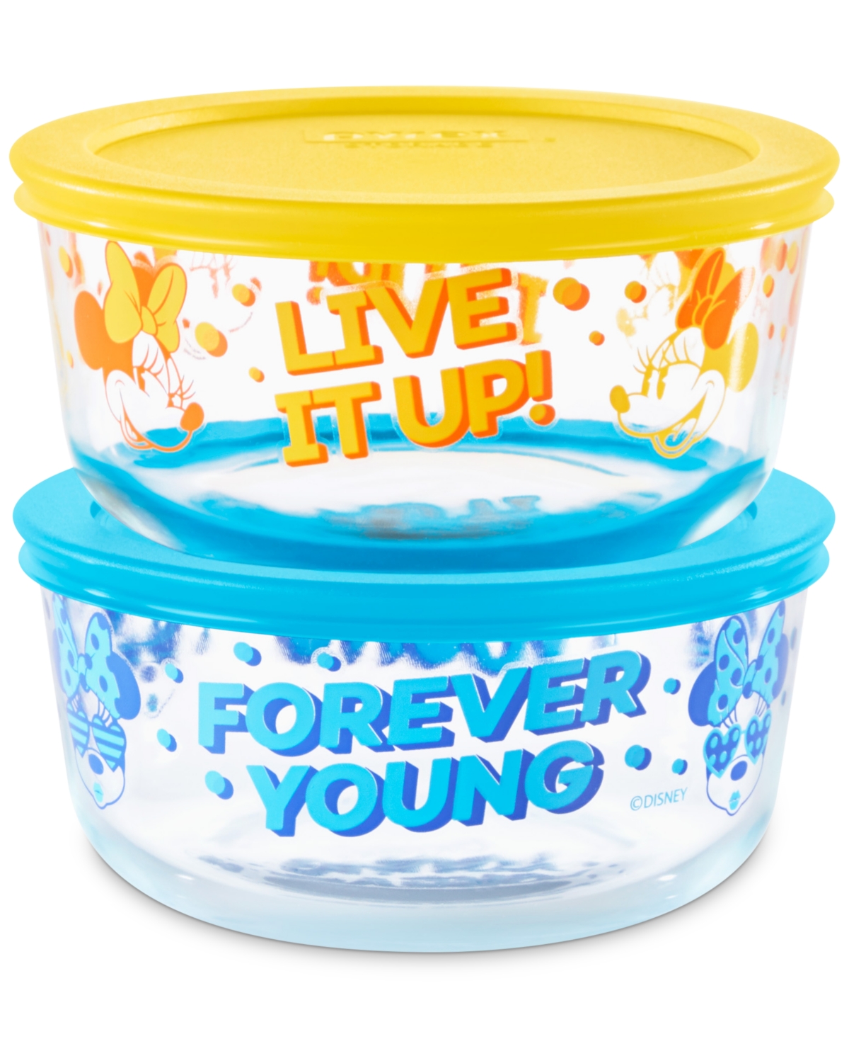 Pyrex Disney Minnie Mouse 4-Pc. Food Storage Container Set | SheFinds