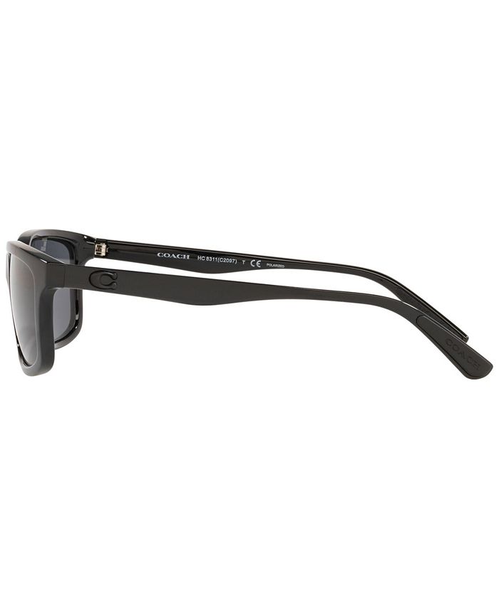 COACH Polarized Sunglasses, HC8311U 58 C2097 - Macy's