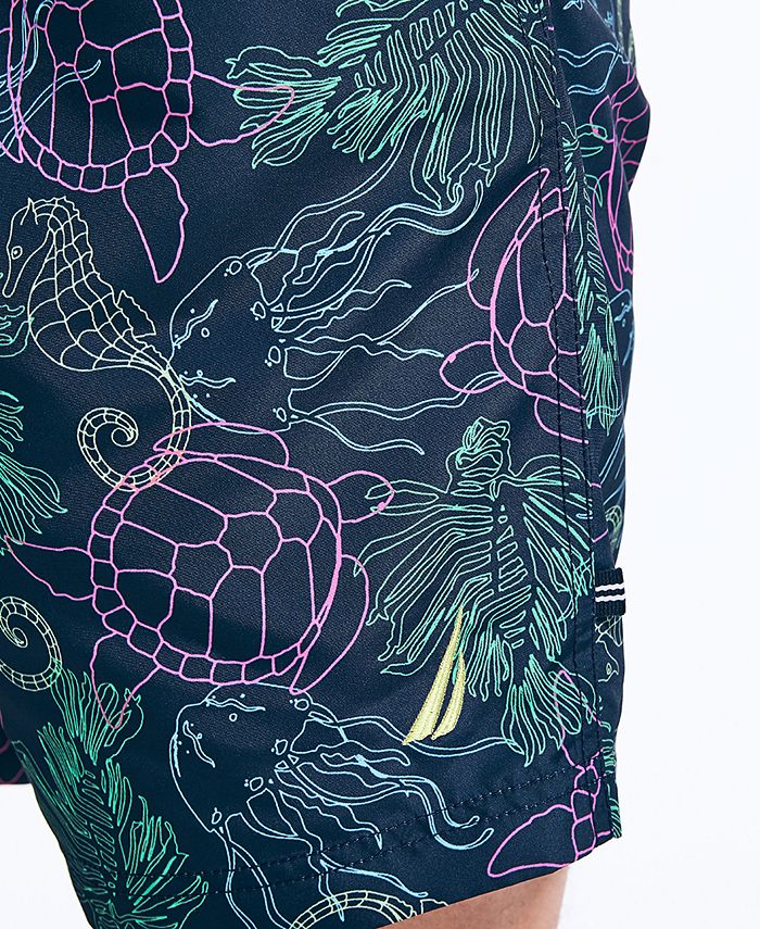 Nautica Men's Tropical Sea Swim Shorts - Macy's