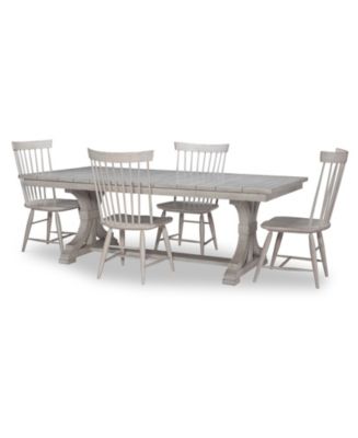 Belhaven 5pc Dining Set (Table & 4 Side Chairs) - Macy's