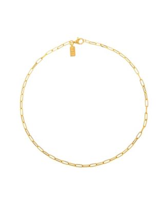 18k Gold Vermeil Paper Clip Necklace - Macy's