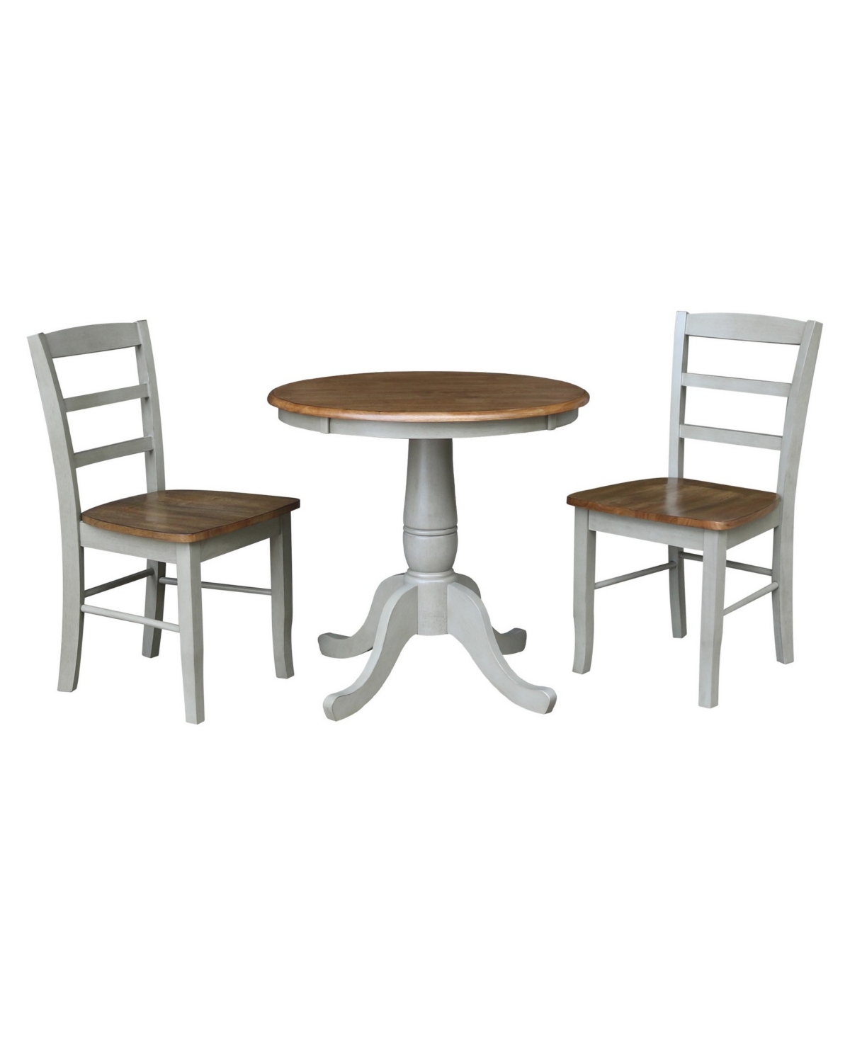 Click here for 30 Round Top Pedestal Dining Table with 2 Madrid L... prices