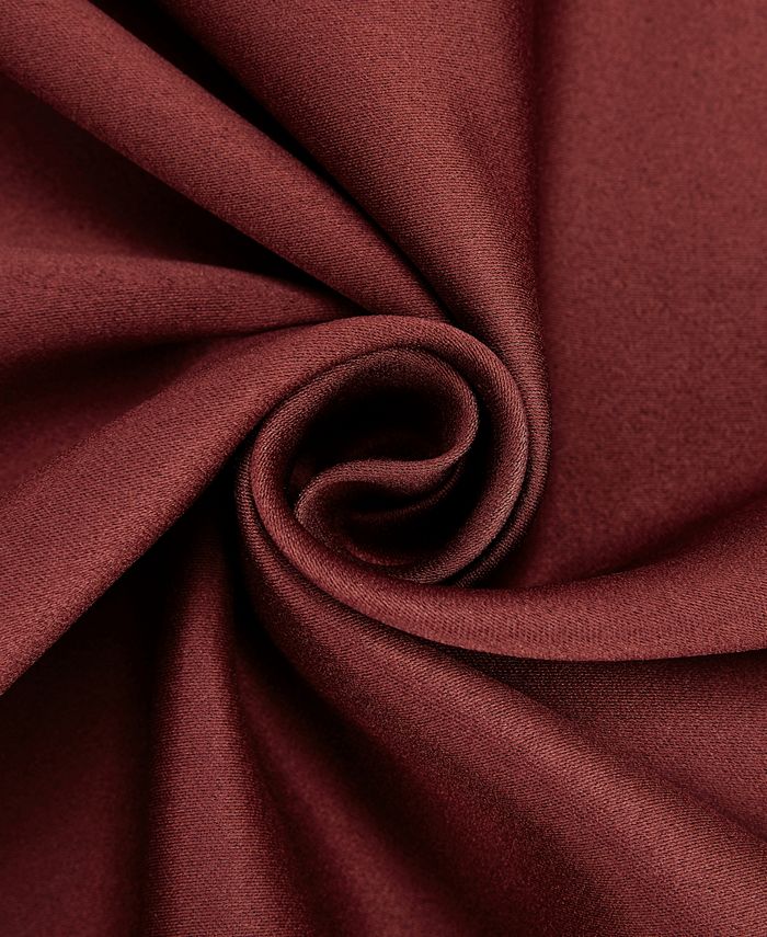 Sun Zero Grant Room Darkening Rod Pocket Curtain Valance, 18" L x 54" W ...