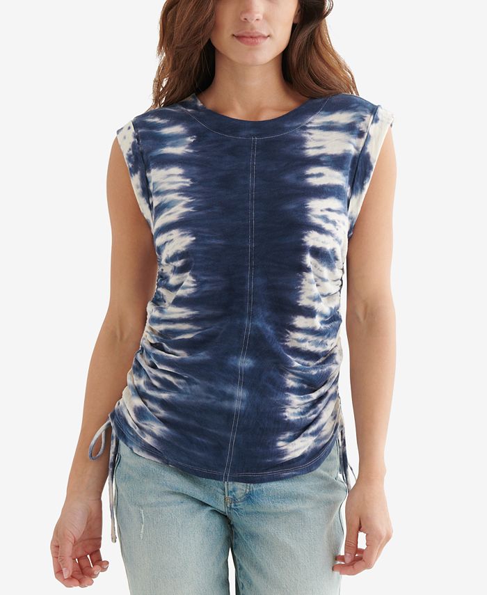Lucky Brand Side Tie Muscle Tank Top - Macy's