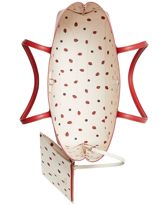 kate spade new york All Day Ladybug Dots Large Leather Tote & Reviews ...