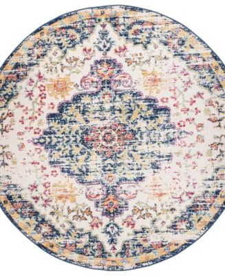 Main Street Rugs Lyon LYN837 6'6" x 6'6" Round Area Rug - Macy's
