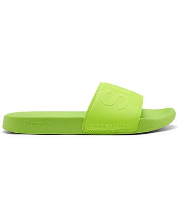 Superdry Men's City Neon Pool Slide Sandals from Finish Line - Macy's