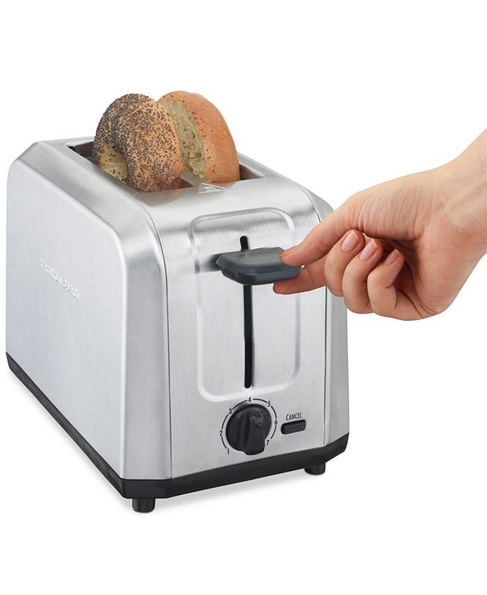 Hamilton Beach Brushed Stainless Steel 2-Slice Toaster - Macy's