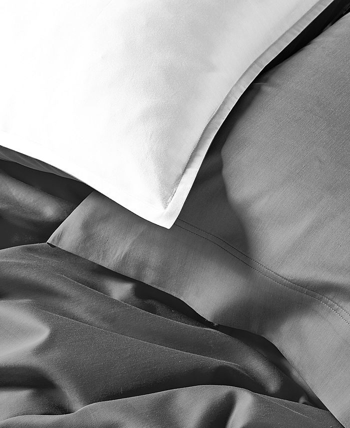 Oake Solid Reversible Cotton Tencel 2-Pc. Comforter Set, Twin, Created ...