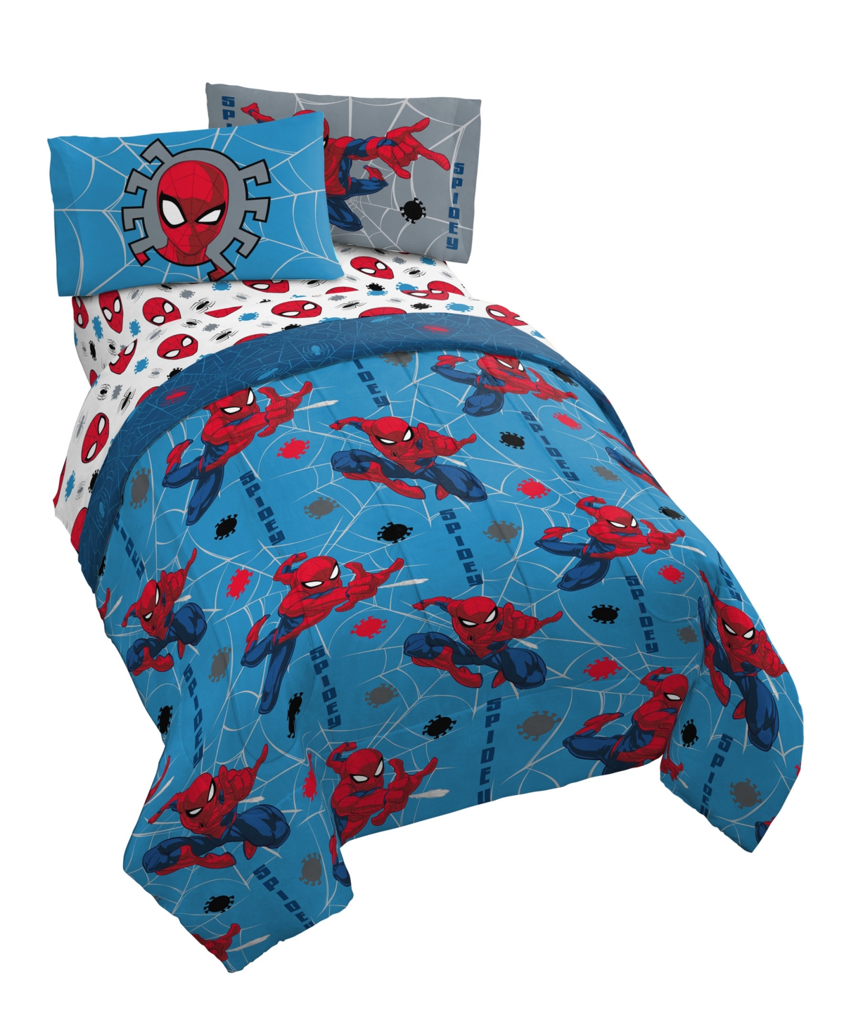 Click here for Spider-Man Burst 4 Piece Sheet Set  Full - Multi-C... prices