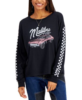 Grayson Threads Black Juniors' Malibu Long-Sleeve T-Shirt - Macy's