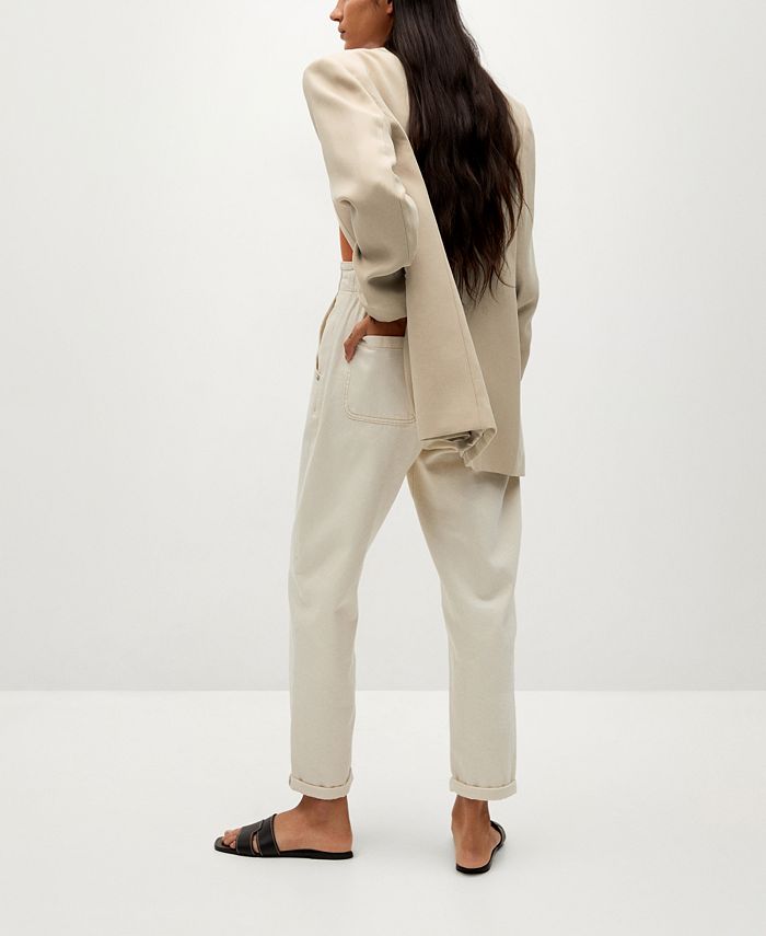 MANGO Women's Modal-Blend Suit Blazer - Macy's