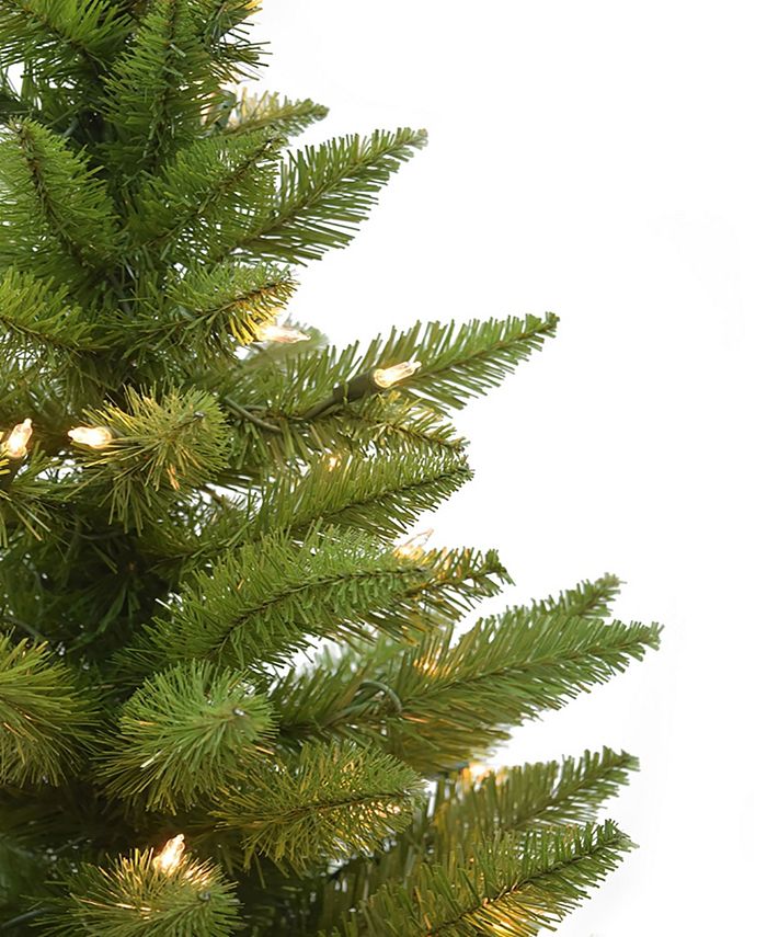 Perfect Holiday 3' Pre-lit Table Top Christmas Tree with Burlap Base ...