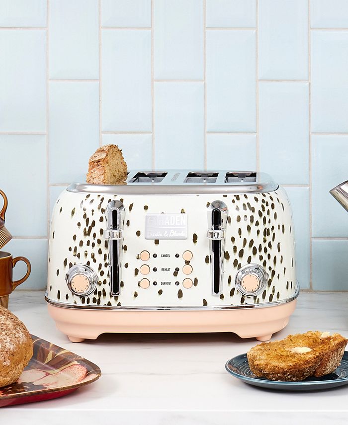 Haden Margate Poodle and Blonde 4-Slice, Wide Slot Toaster with Bagel ...