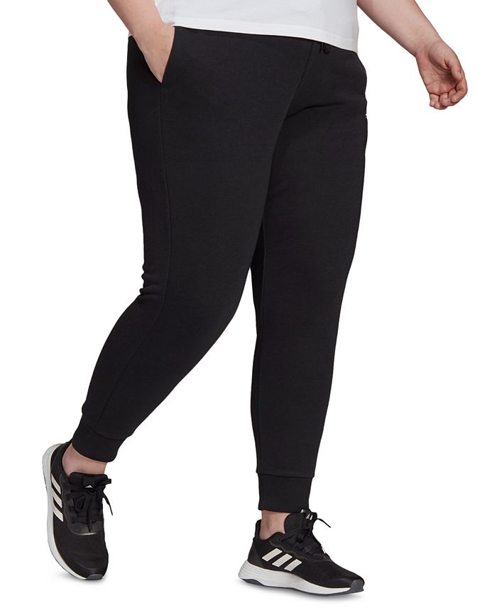 adidas Plus Size Tapered Logo Jogger Pants & Reviews - Activewear Plus ...