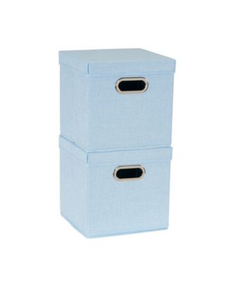 Premium Storage Bins with Lids, Set of 2 - Macy's