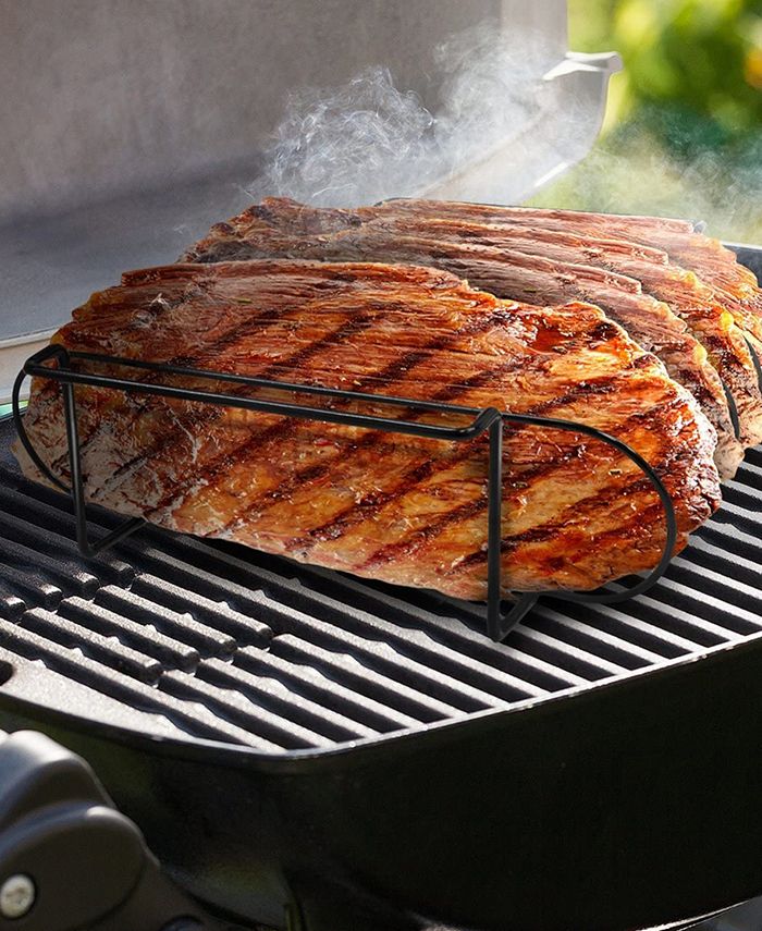 Sorbus Non-Stick Rib Rack - Macy's