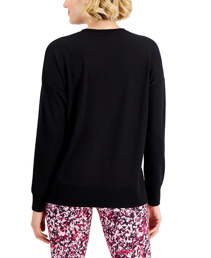 ID Ideology Women's BCRF Graphic Long-Sleeve Top, Created for Macy's ...
