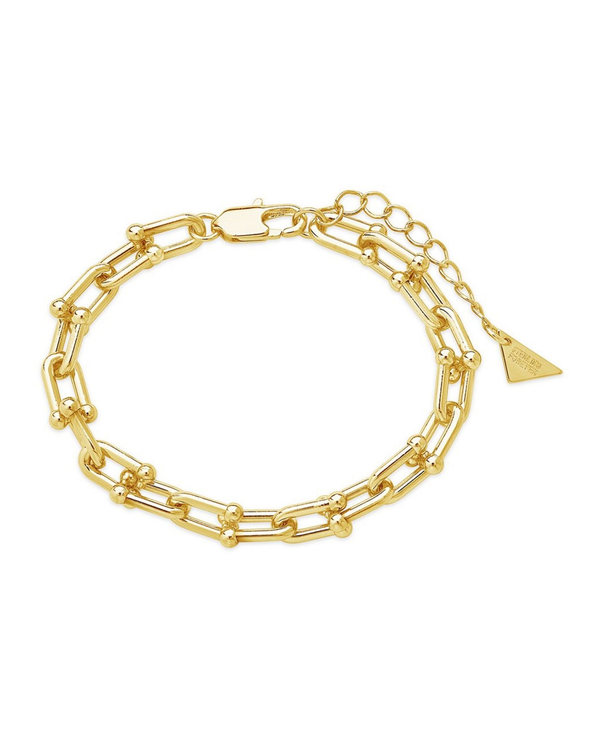 Click here for Womens U Chain Bracelet - 14K Gold Plated prices