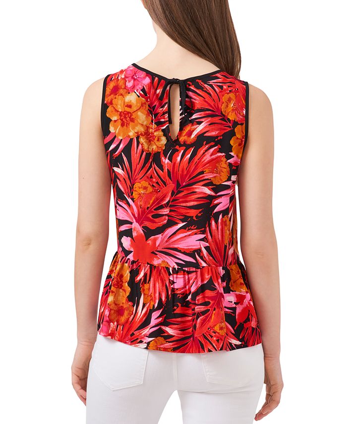 Riley & Rae Tropical Amber Sun Printed Top, Created for Macy's ...