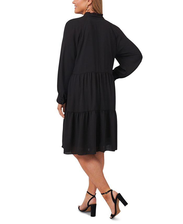 MSK Plus Size Tiered Dress & Reviews - Dresses - Plus Sizes - Macy's