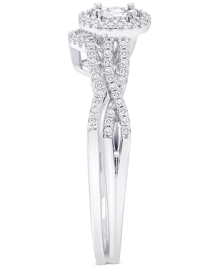 Macy's Diamond Miracle Plate Bridal Set (1/4 ct. t.w.) in 14k White ...