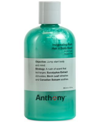 Anthony Invigorating Rush Hair & Body Wash, 12 oz - Macy's