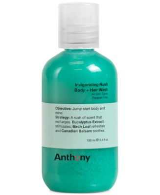 Anthony Invigorating Rush Hair & Body Wash, 3.4 oz - Macy's