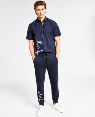 Hugo Boss Men's Script Logo Jogger Pants, Created for Macy's - Macy's