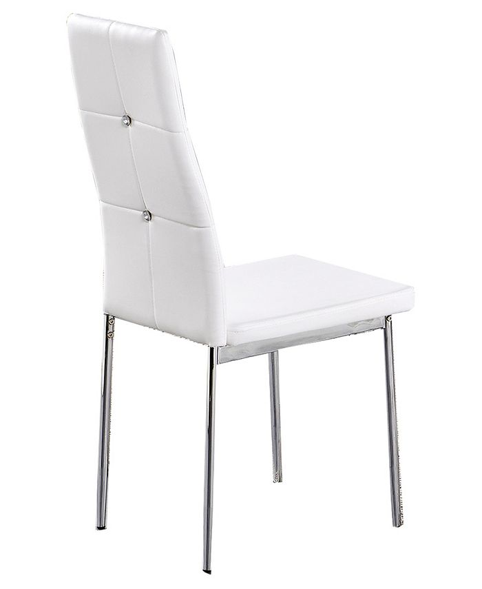 Best Master Furniture Trina Modern Living Side Chairs,, Set of 2 - Macy's