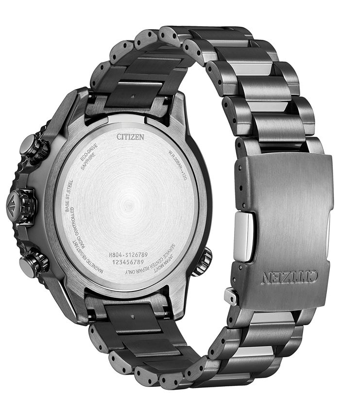 Citizen Men's Chronograph Promaster Navihawk Gray-Tone Stainless Steel ...