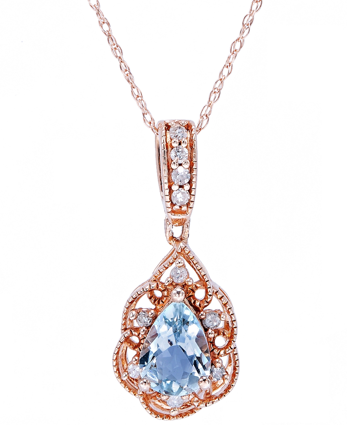 Click here for Aquamarine (1/2 ct. t.w.) & Diamond (1/10 ct. t.w.... prices
