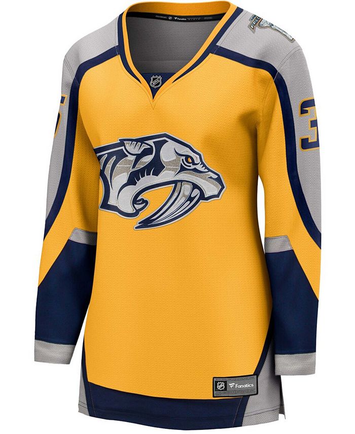 Fanatics Women's Pekka Rinne Gold Nashville Predators 2020/21 Special ...