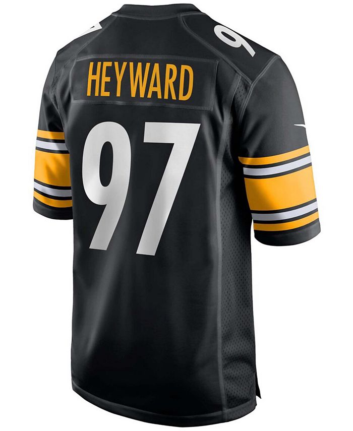 Nike Men's Cameron Heyward Black Pittsburgh Steelers Game Team Jersey ...