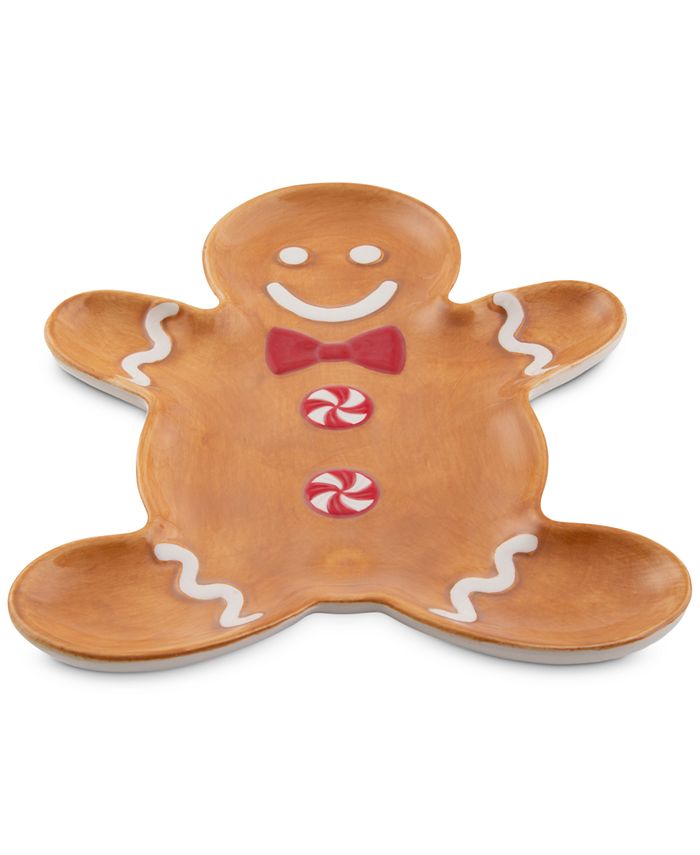 Thirstystone Ceramic Gingerbread Man Spoon Rest - Macy's