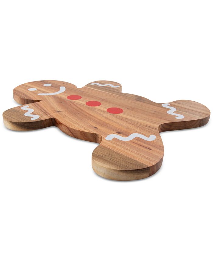 Thirstystone Wood Gingerbread Man Board - Macy's