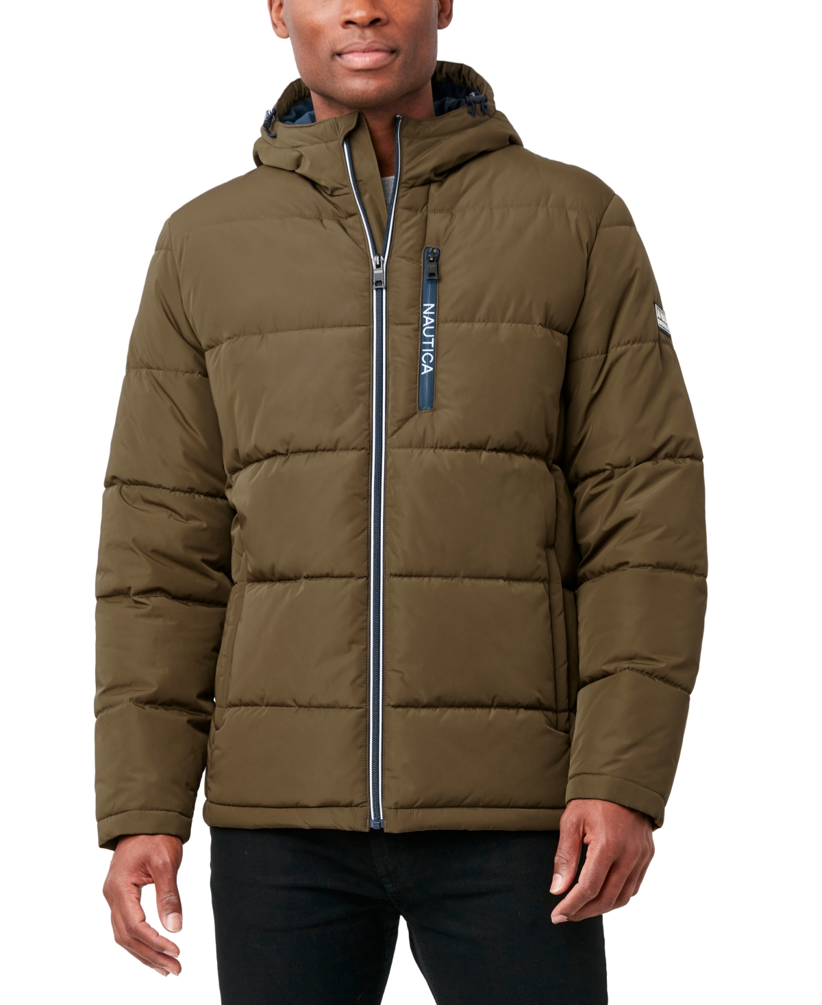Click here for Nautica Mens Hooded Puffer Jacket - Loden prices