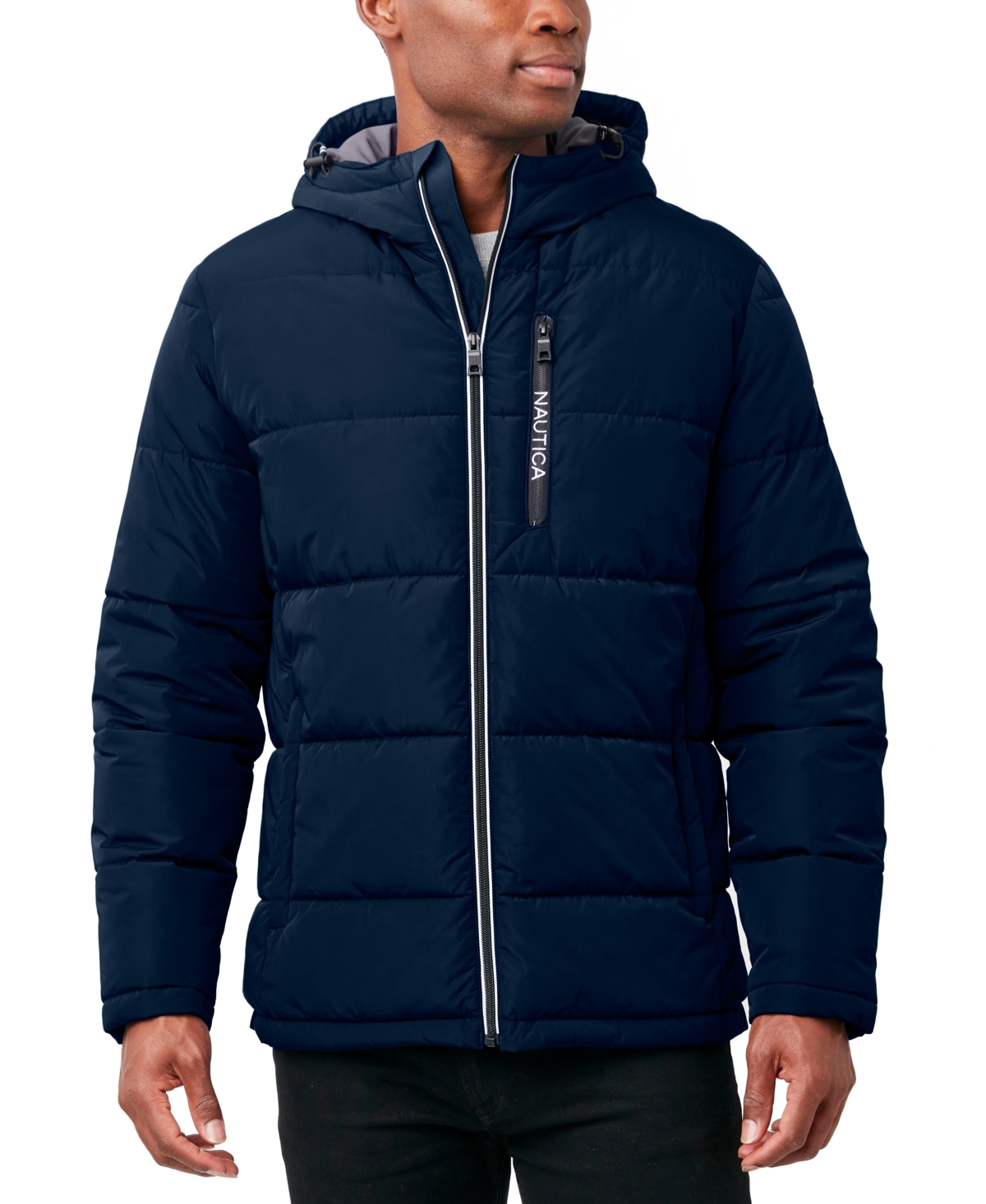 Click here for Nautica Mens Hooded Puffer Jacket - Navy prices
