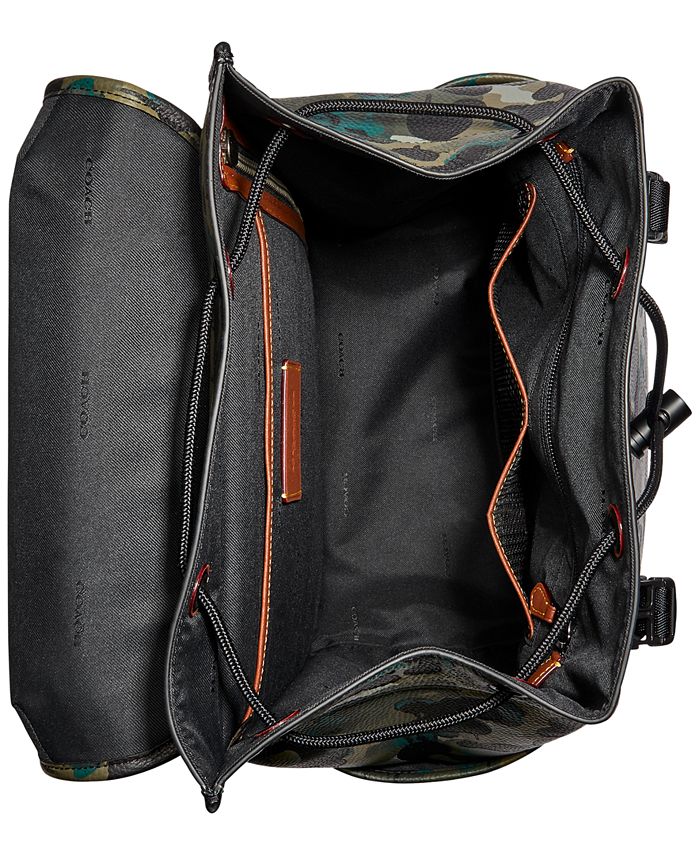 COACH Camouflage League Flap Backpack - Macy's