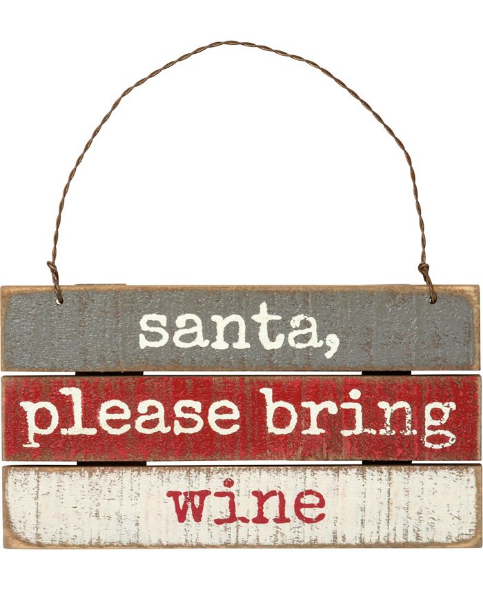 Primitives by Kathy Slat Ornament - Santa - Macy's