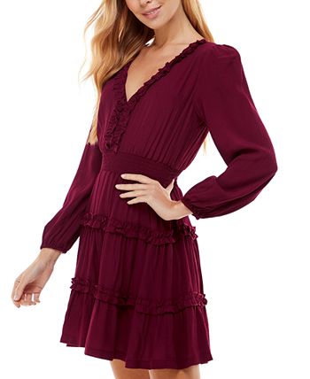 City Studios Juniors' Ruffled Fit & Flare Dress - Macy's