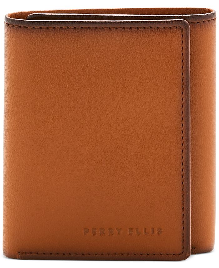 Perry Ellis Portfolio Men's New Gramercy Slim Trifold Wallet - Macy's