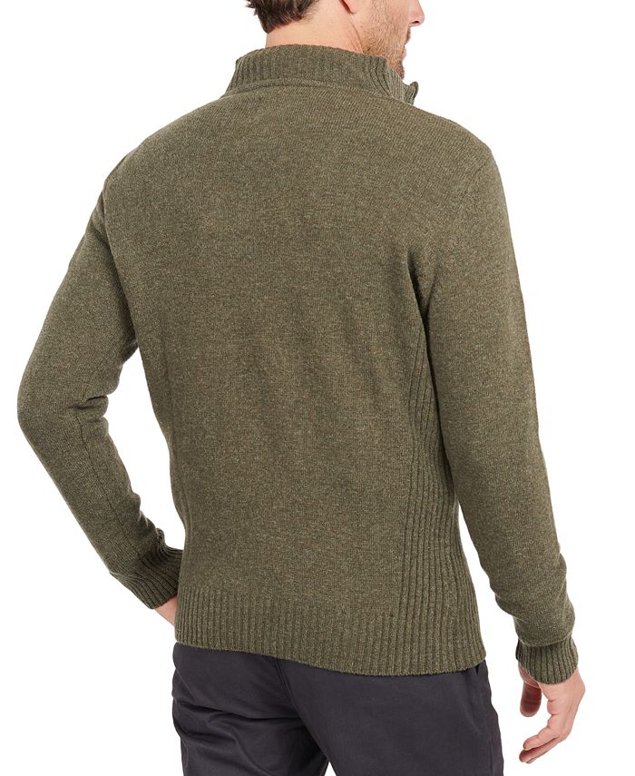 Barbour Men's Nelson Essential Wool Quarter Zip Sweater - Macy's