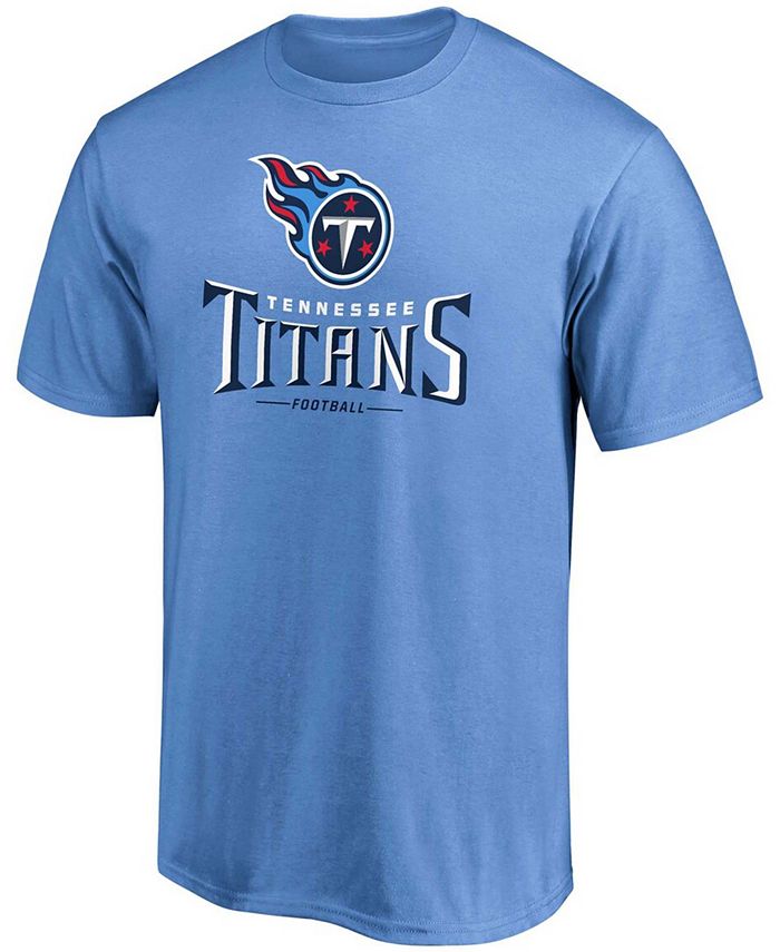 Fanatics Men's Light Blue Tennessee Titans Team Lockup Logo T-shirt ...