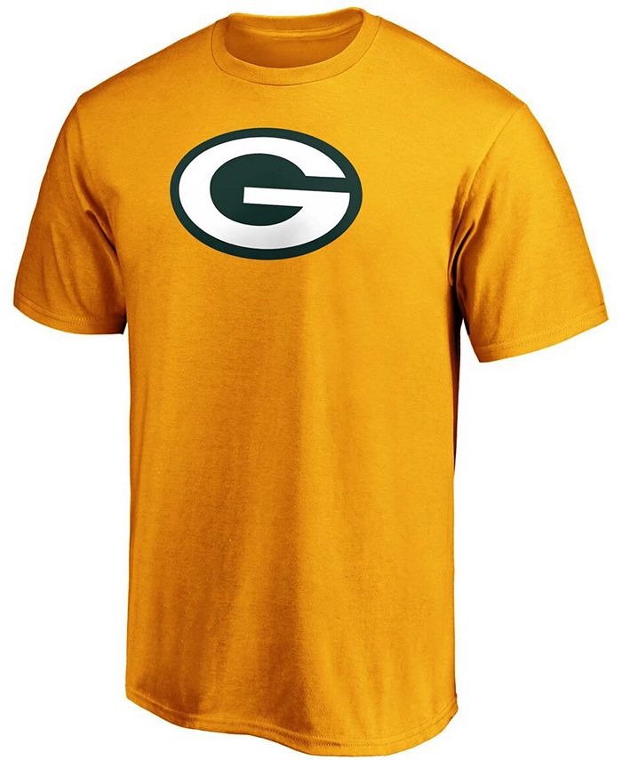 Fanatics Men's Gold Green Bay Packers Primary Logo T-shirt - Macy's